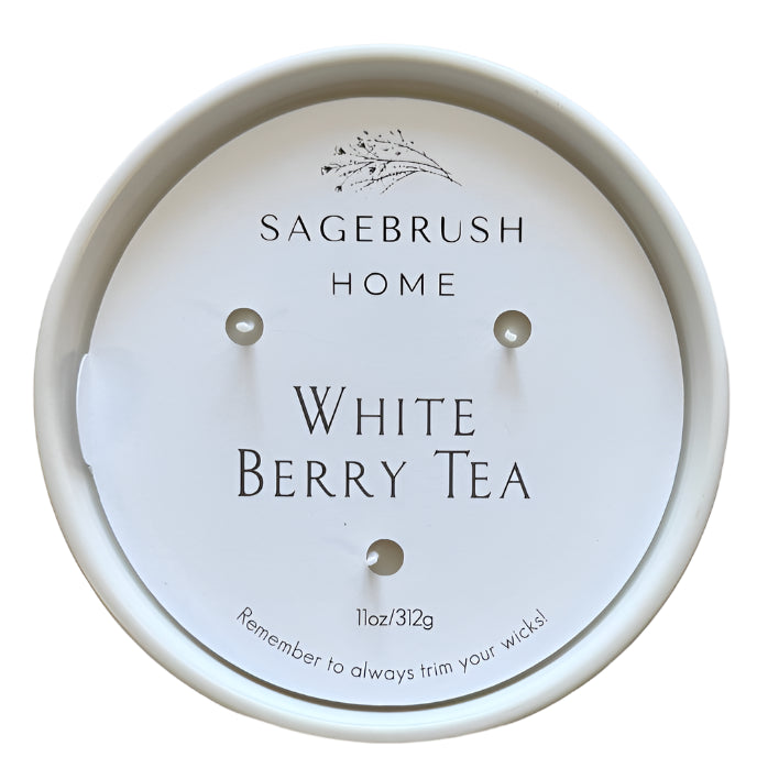 Sagebrush Home Candle - White Berry Tea – Sage & Cedar