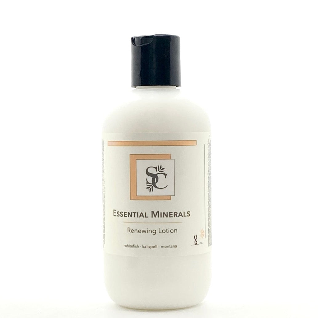 Essential Minerals Renewing Lotion with Aloe & Sea Extracts – Sage & Cedar